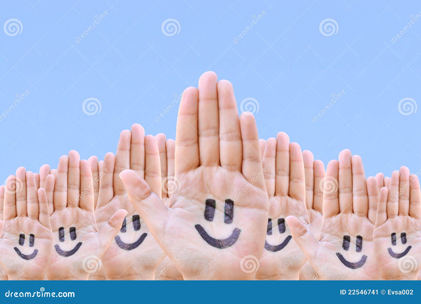 Hands and Smile stock image. Image of ideal, nail, face - 22546741