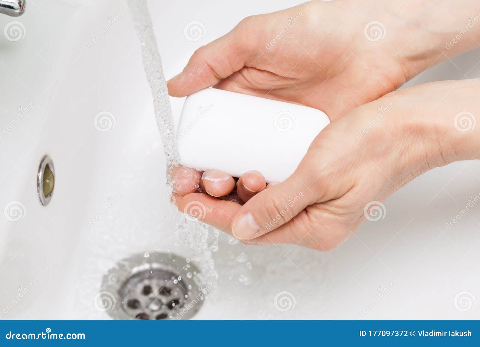 Soapy hands stock photo. Image of health, hygienic, liquid - 177097372