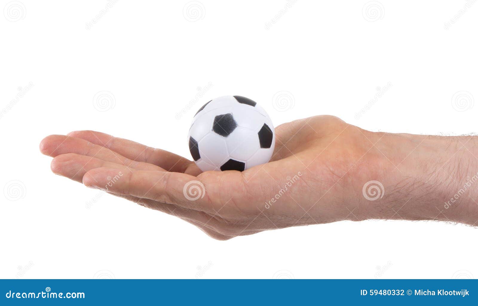 Hands with soccer ball stock photo. Image of kick, event - 59480332