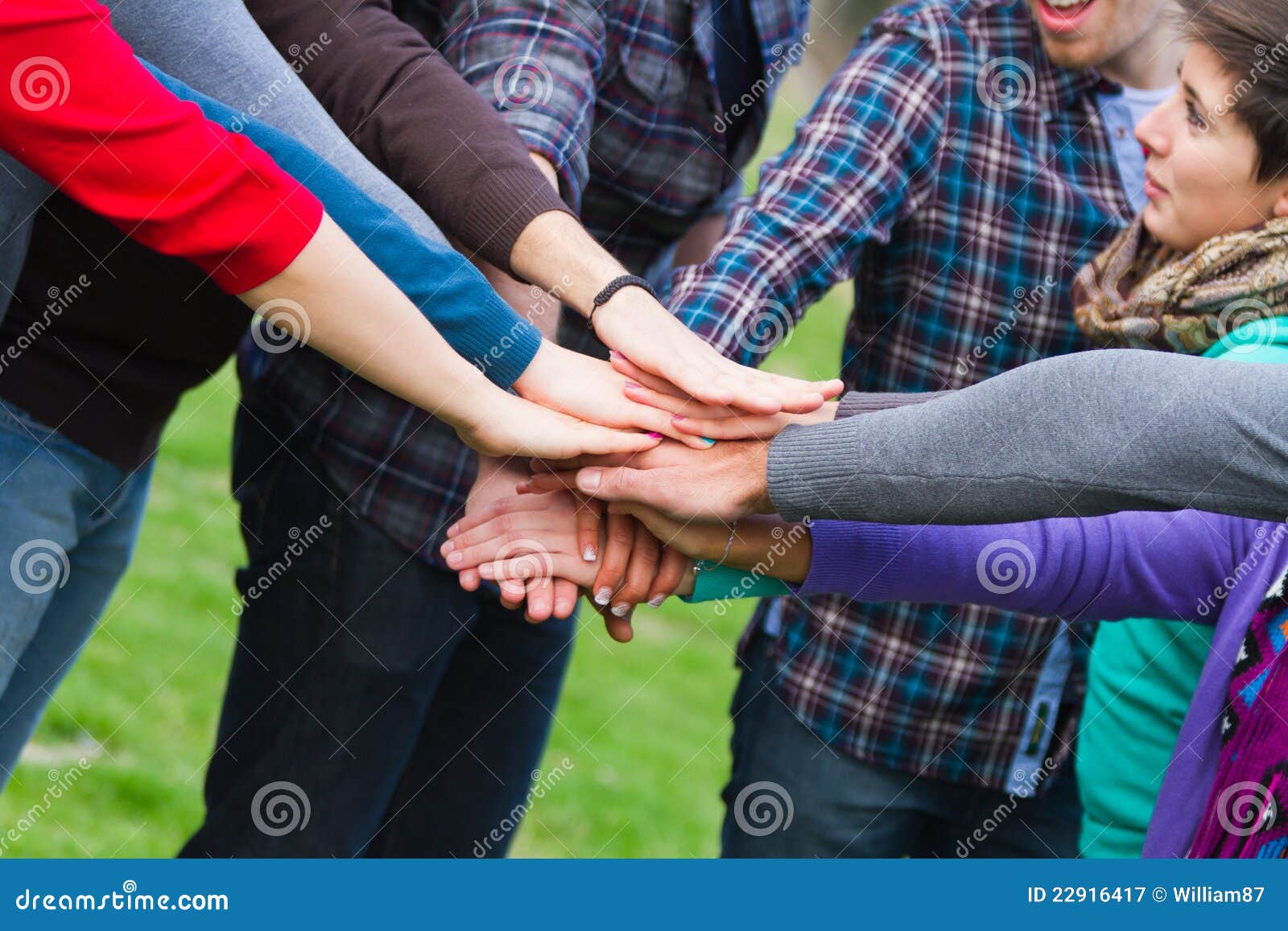 Hands on Stack stock image. Image of caucasian, multiethnic - 22916417