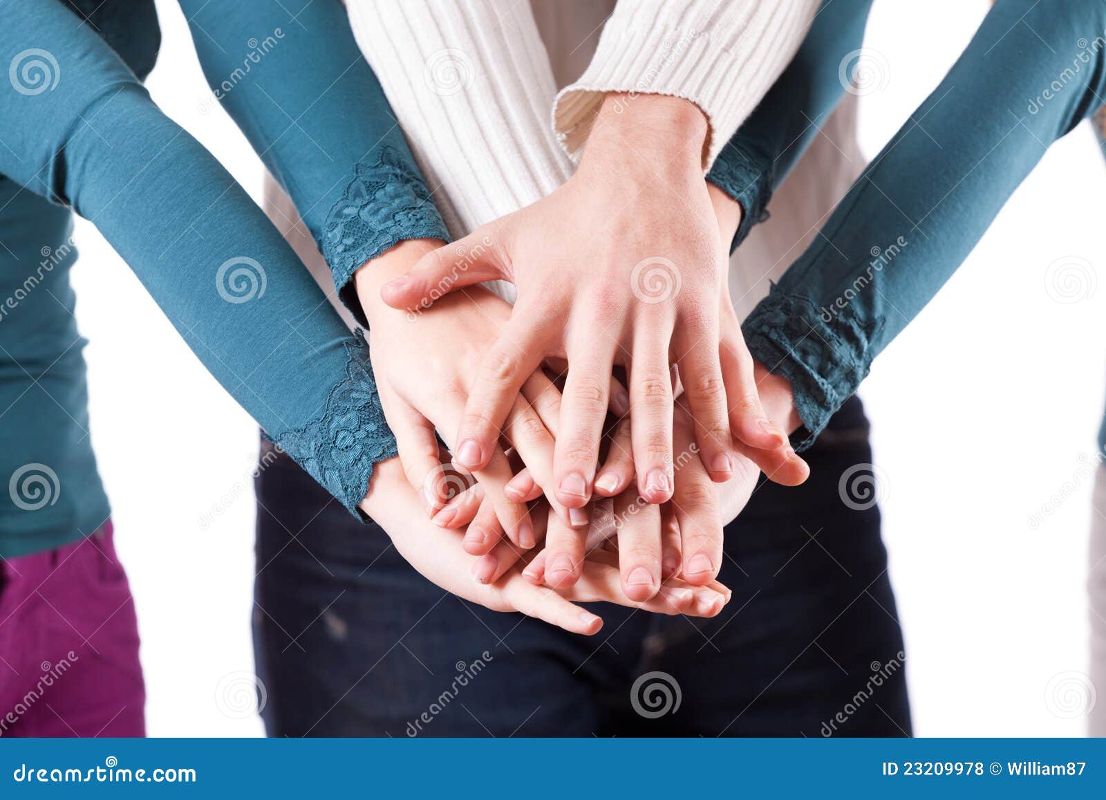 Hands on Stack stock photo. Image of human, adult, isolated - 23209978