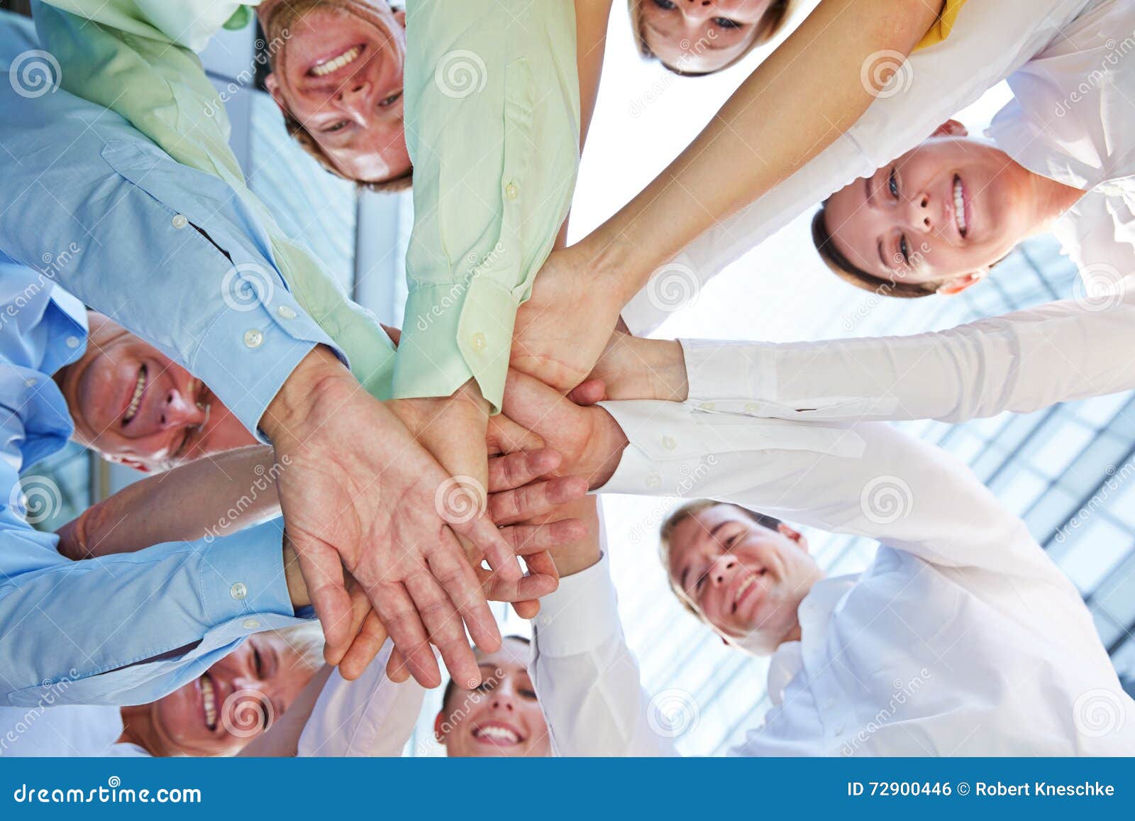 Hands Stacked As Symbol for Teamwork Stock Photo - Image of business ...