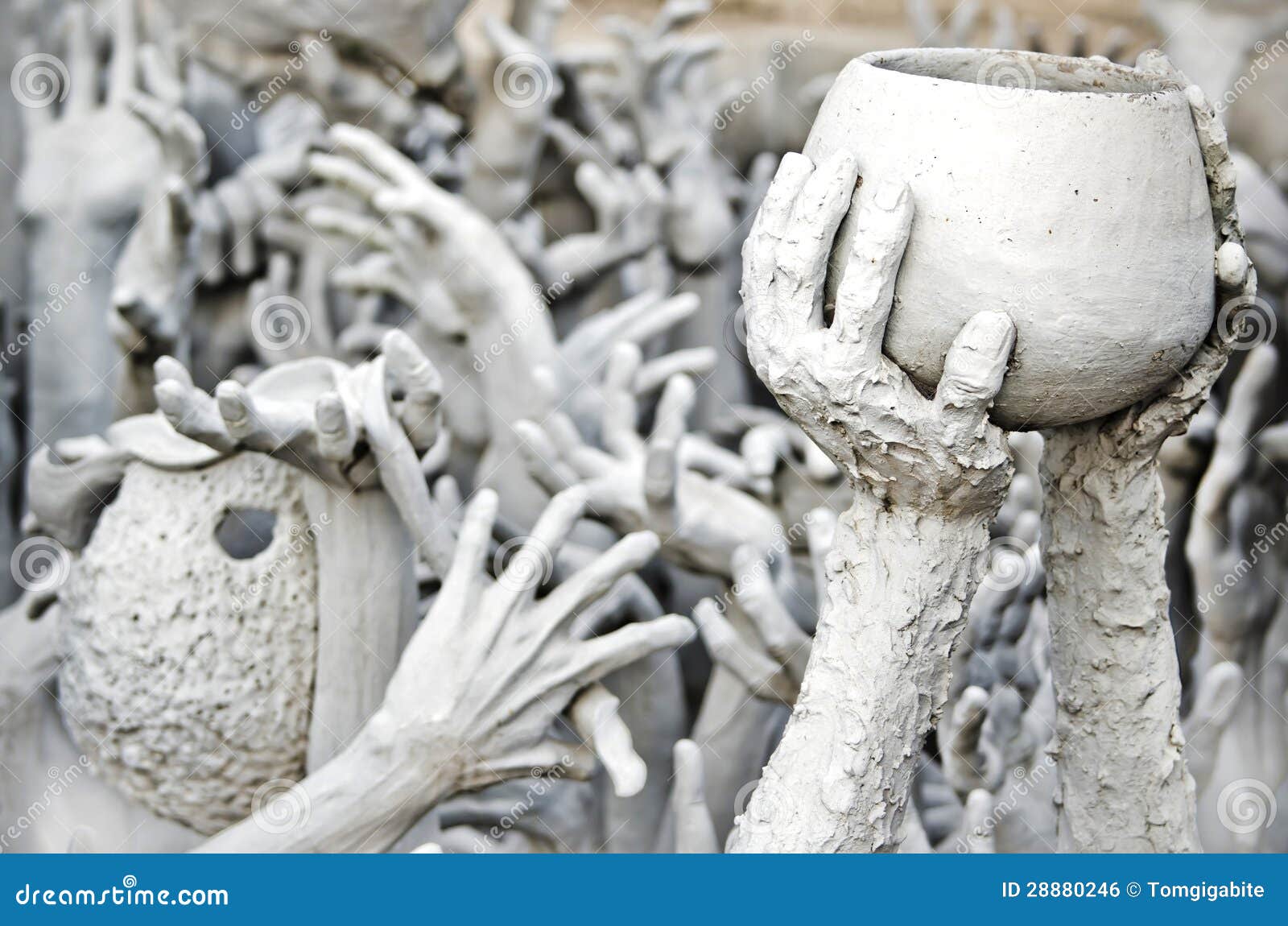Hands statue from hell stock photo. Image of culture - 28880246