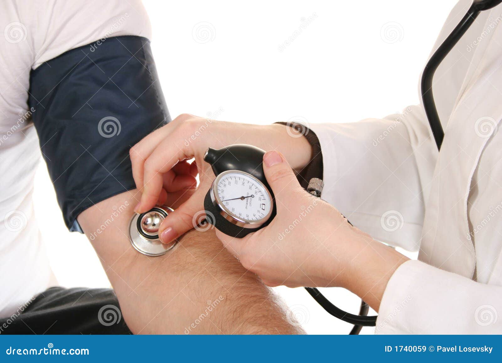 Hands with stethoscope stock image. Image of measurement - 1740059