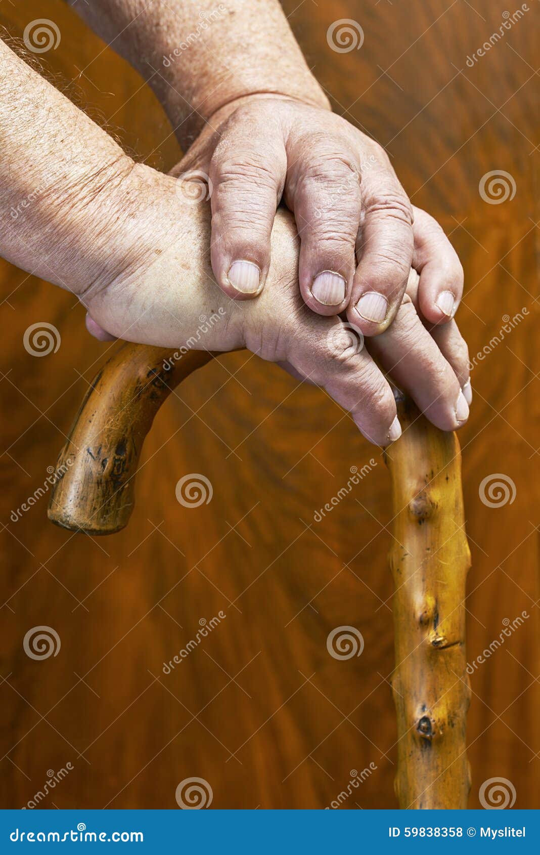 Hands and stick stock photo. Image of aged, adult, person - 59838358