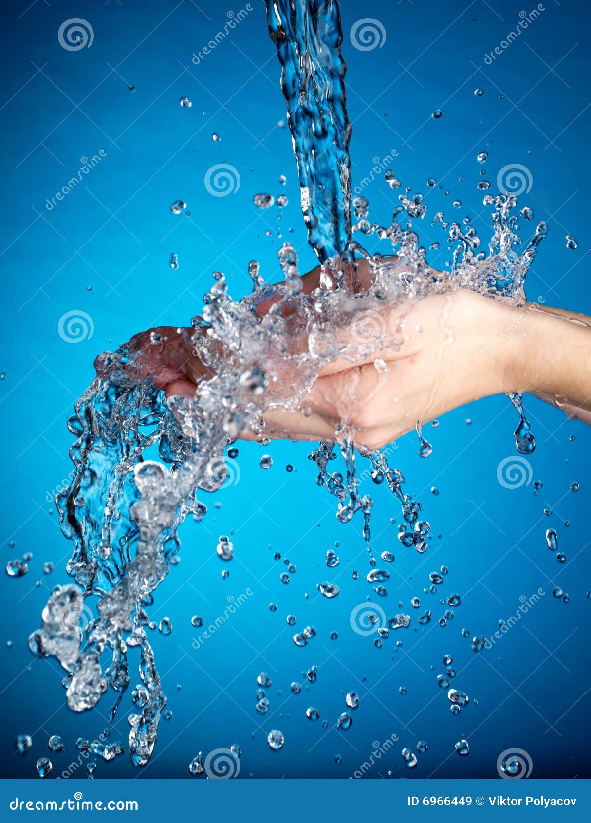 Hands and stream of water. stock image. Image of ideas - 6966449