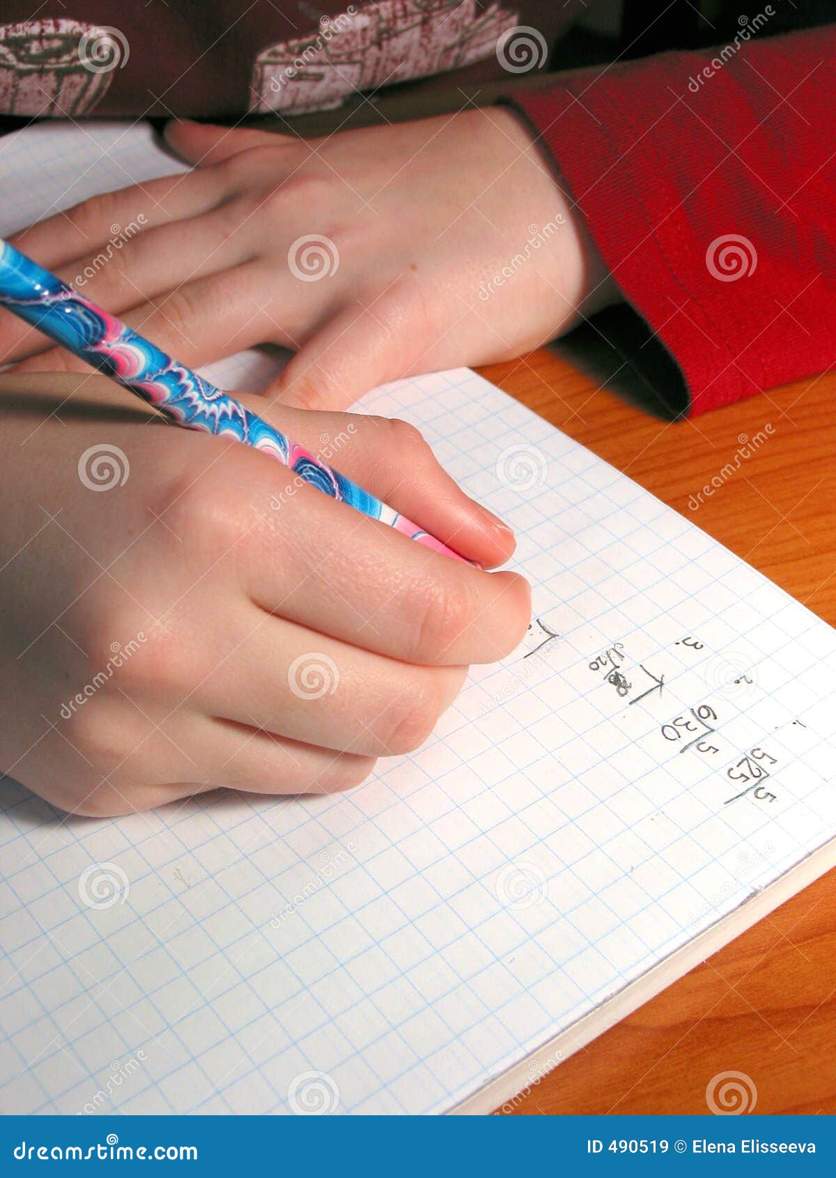 Hands student homework stock image. Image of study, child - 490519