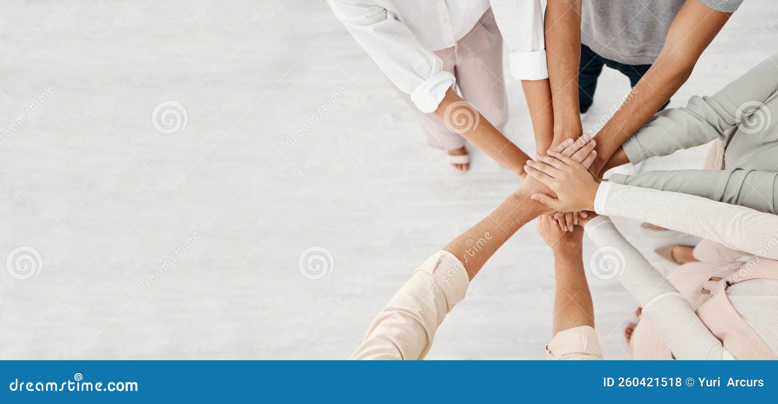 Hands, Support and Solidarity in Team with Community in Workplace ...