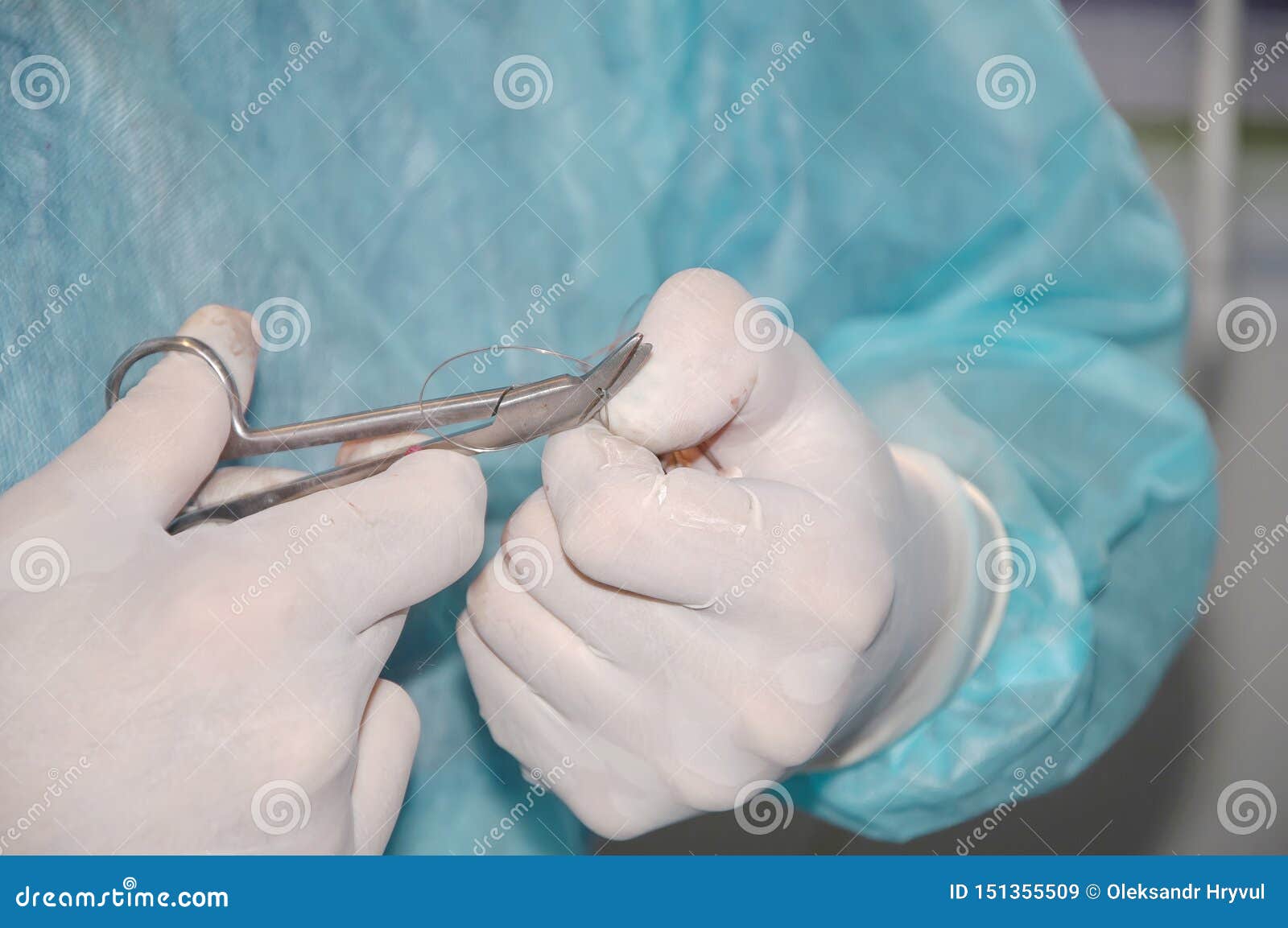 The Hands of a Surgeon during a Surgical Operation Stock Image - Image ...