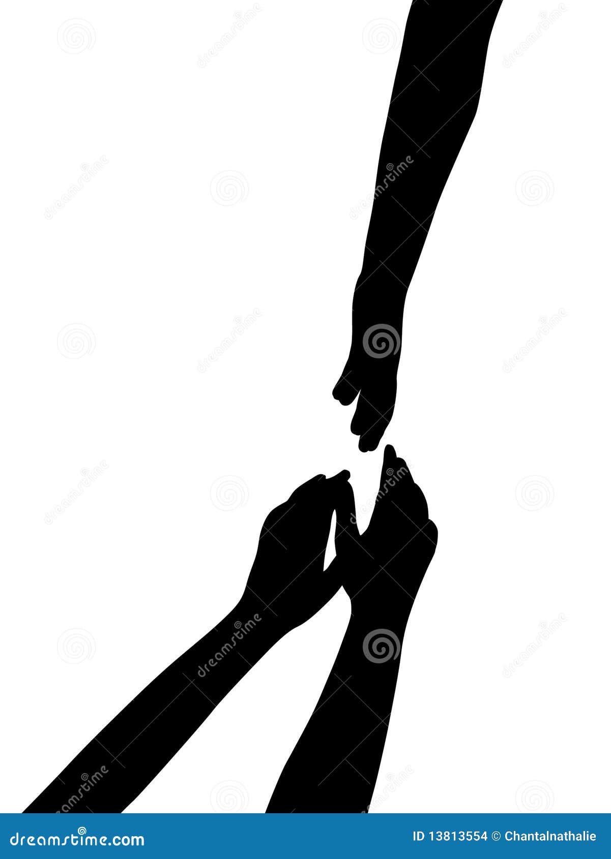 Hands symbol of help stock vector. Illustration of gesture - 13813554