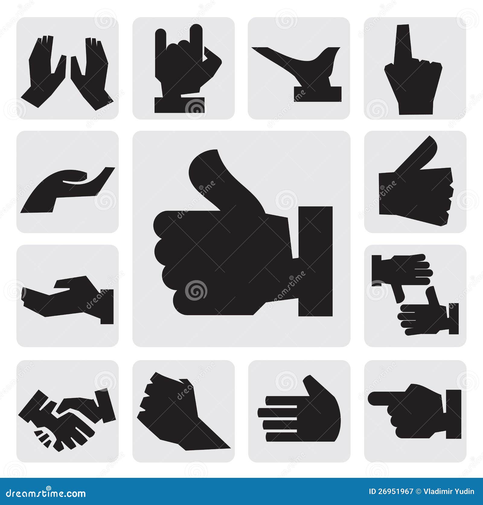 Hands symbolen vektor illustrationer. Illustration av peka - 26951967