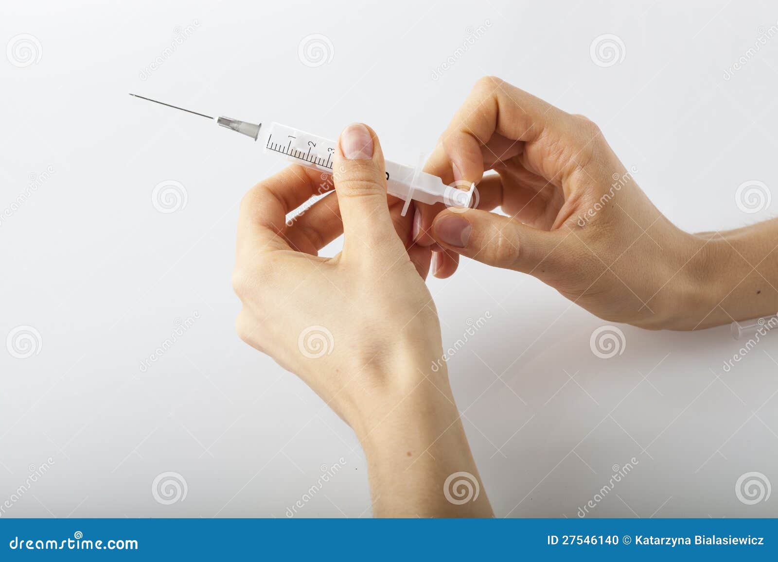 Hands with syringe stock photo. Image of pharmacy, medication - 27546140