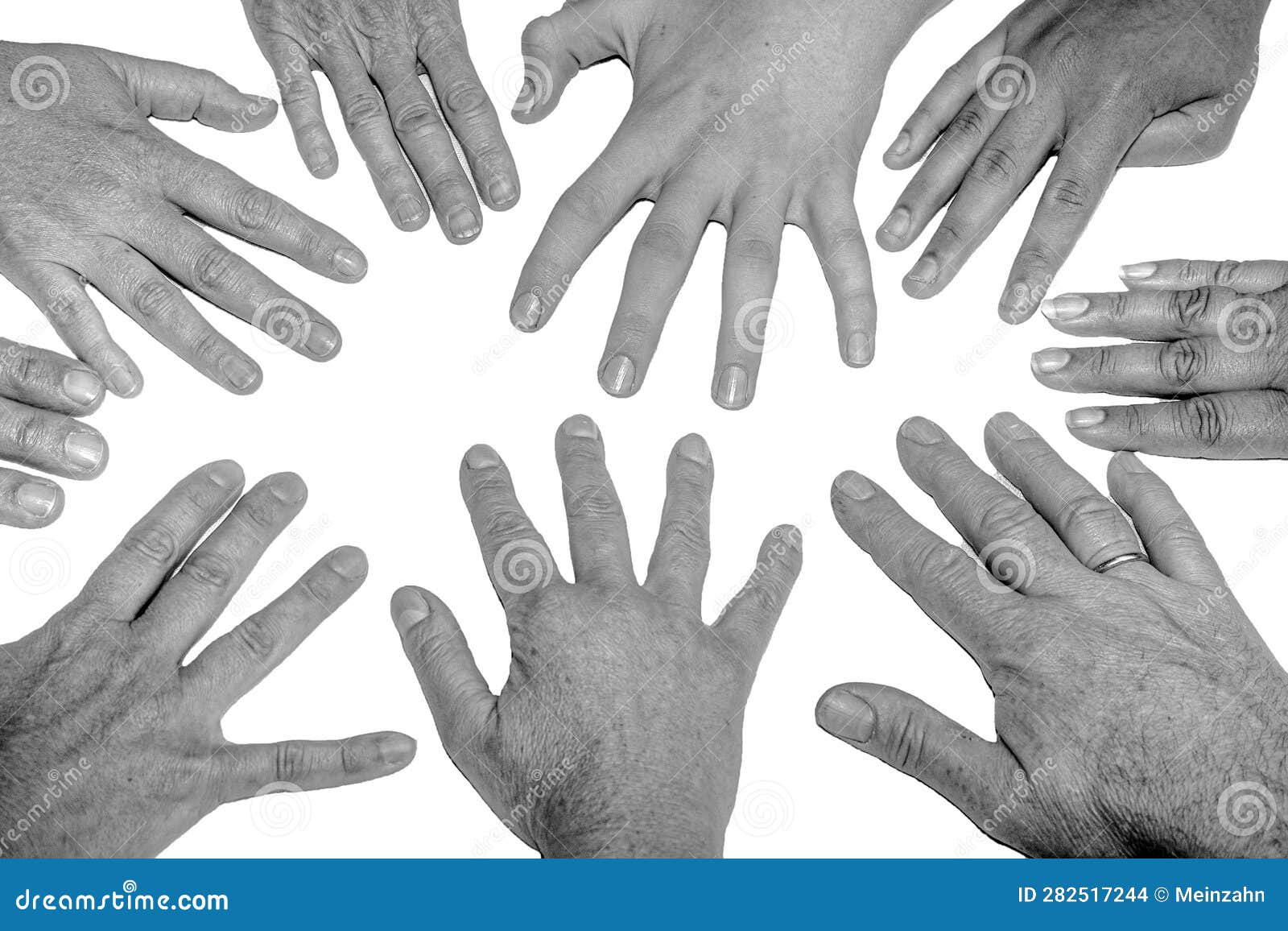 Hands on a table stock photo. Image of freedom, touching - 282517244