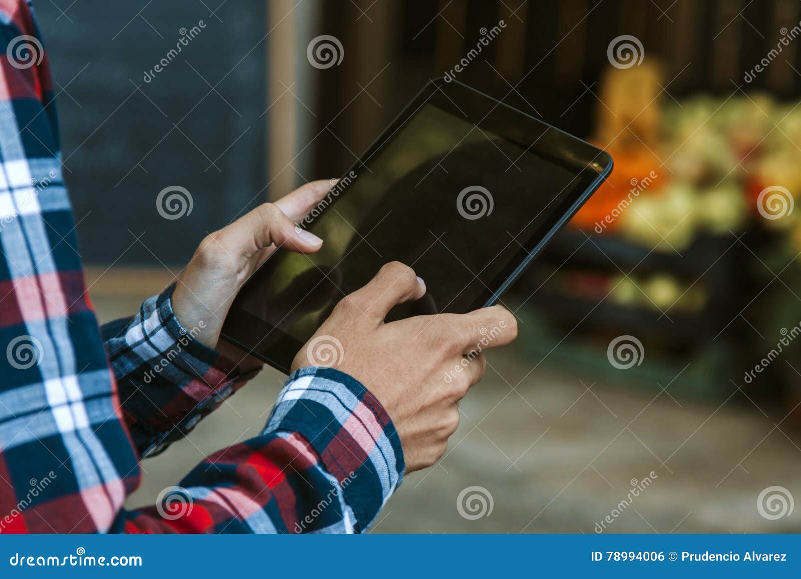 Hands with tablet stock photo. Image of internet, shooping - 78994006