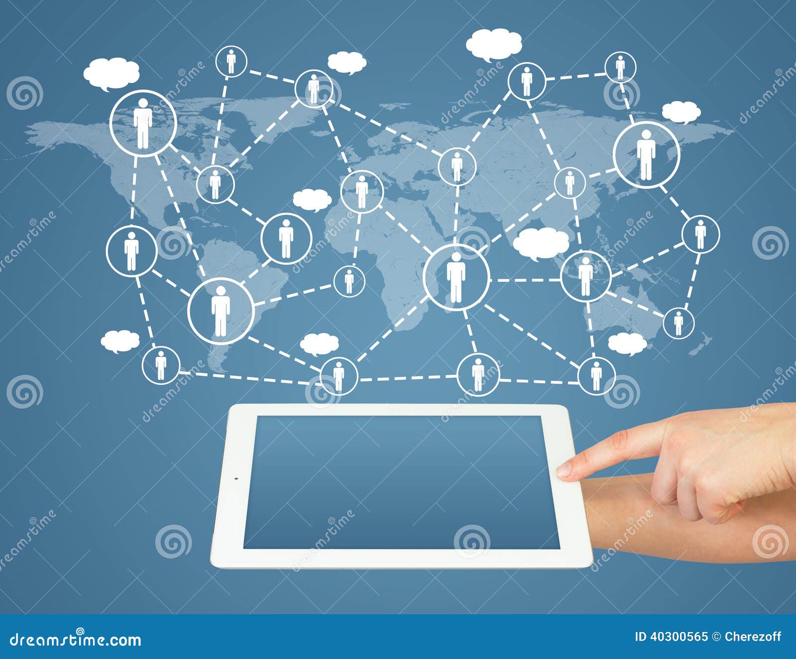 Hands, Tablet Pc and Contacts Stock Image - Image of online, friendship ...