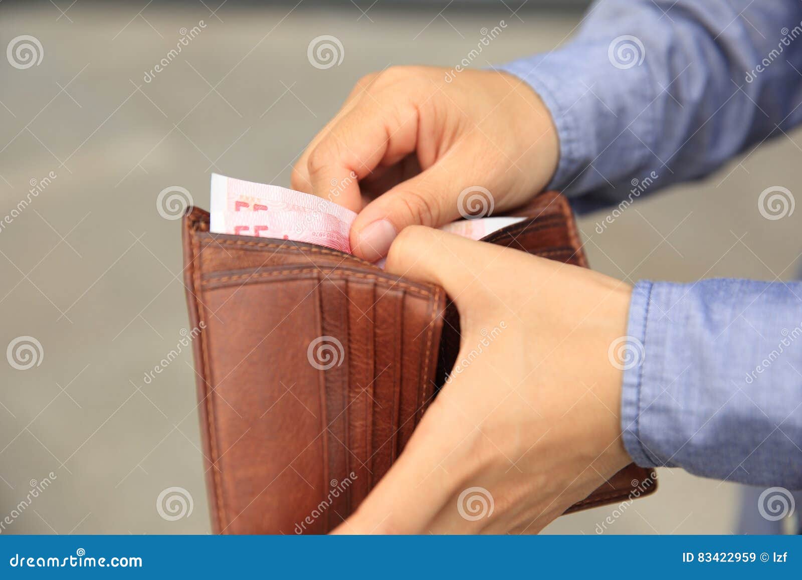 Hands Taking Out Money from Wallet Stock Image - Image of economy ...