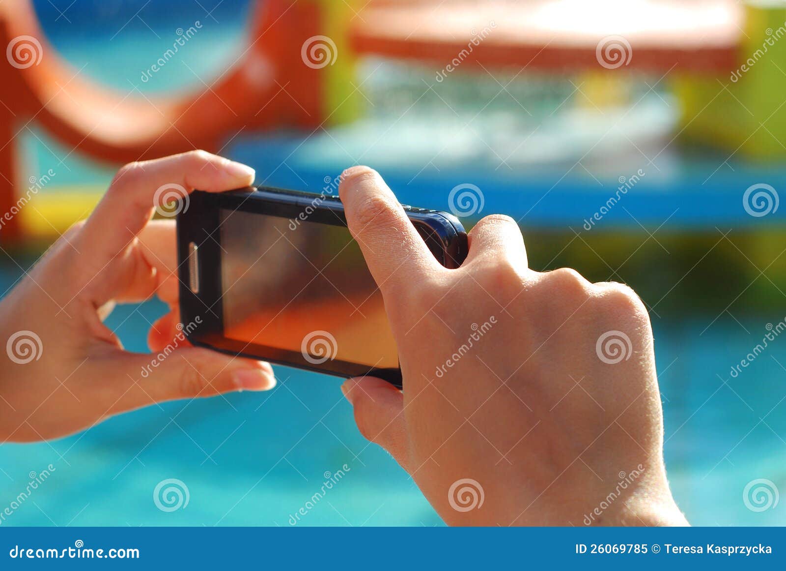 Hands Taking Photo by Smart Phone Stock Image - Image of summer ...