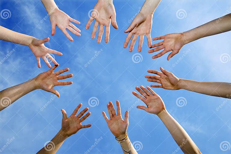 Hands of the team stock photo. Image of help, friendship - 14525952