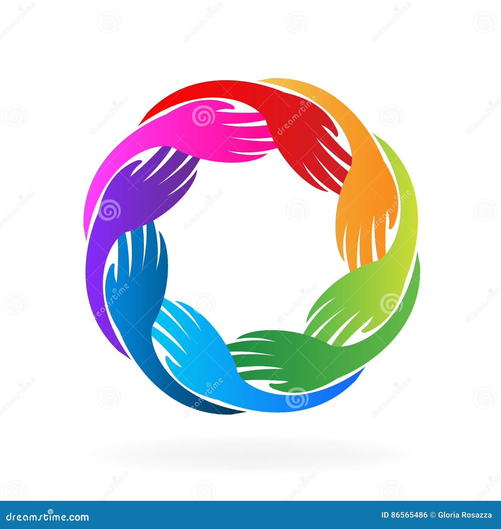Hand Unity Symbol Vector