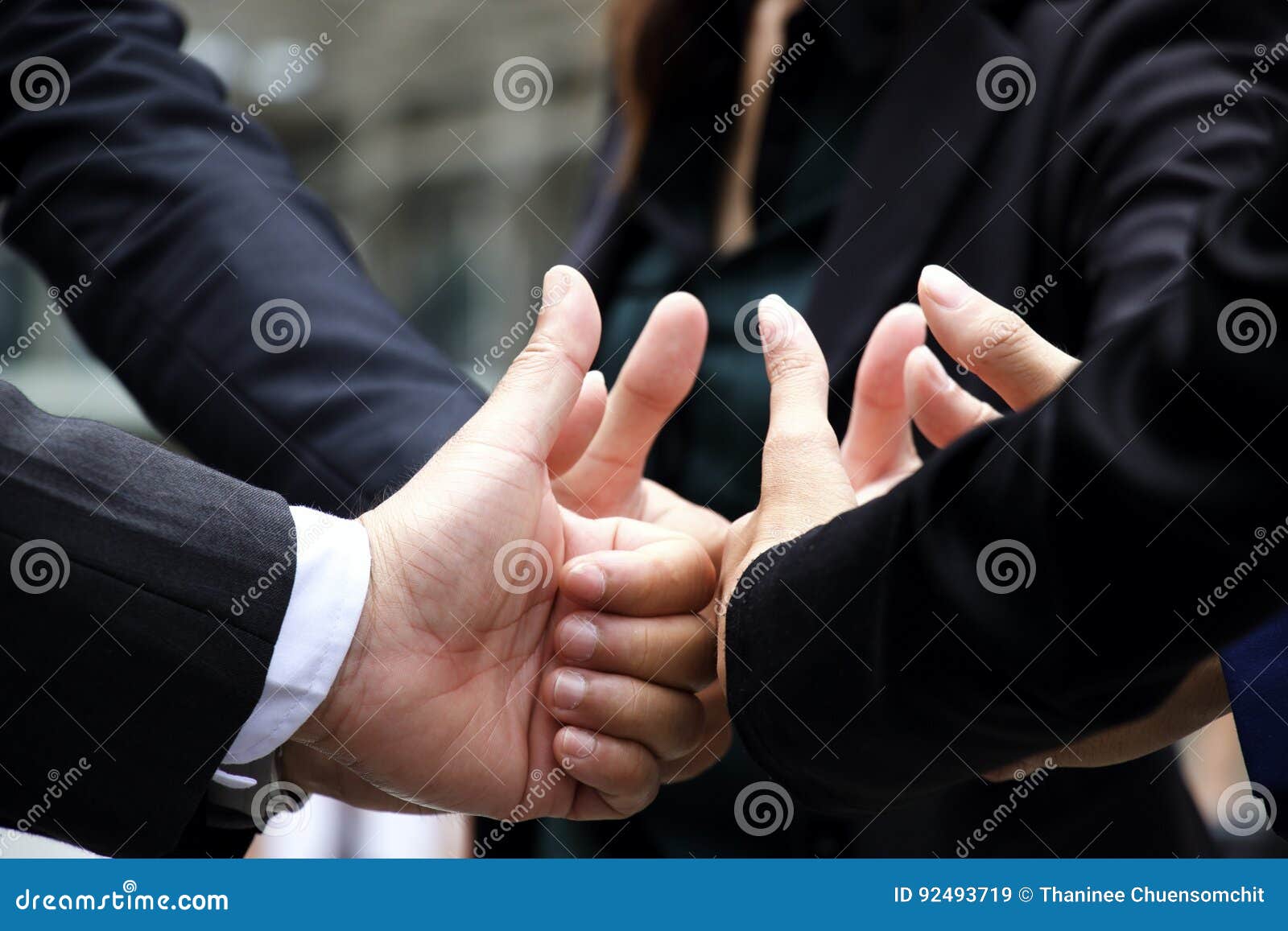 Hands of Teamwork, Thumbs Up Stock Image - Image of people, achievement ...