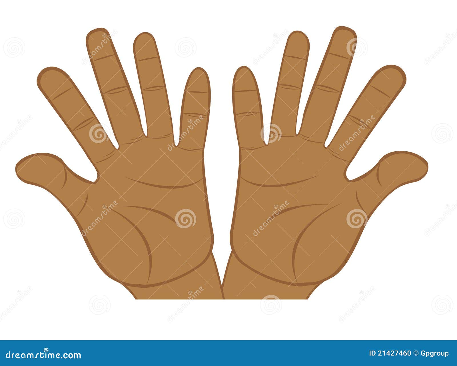 Hands tecknad film stock illustrationer. Illustration av isolerat ...