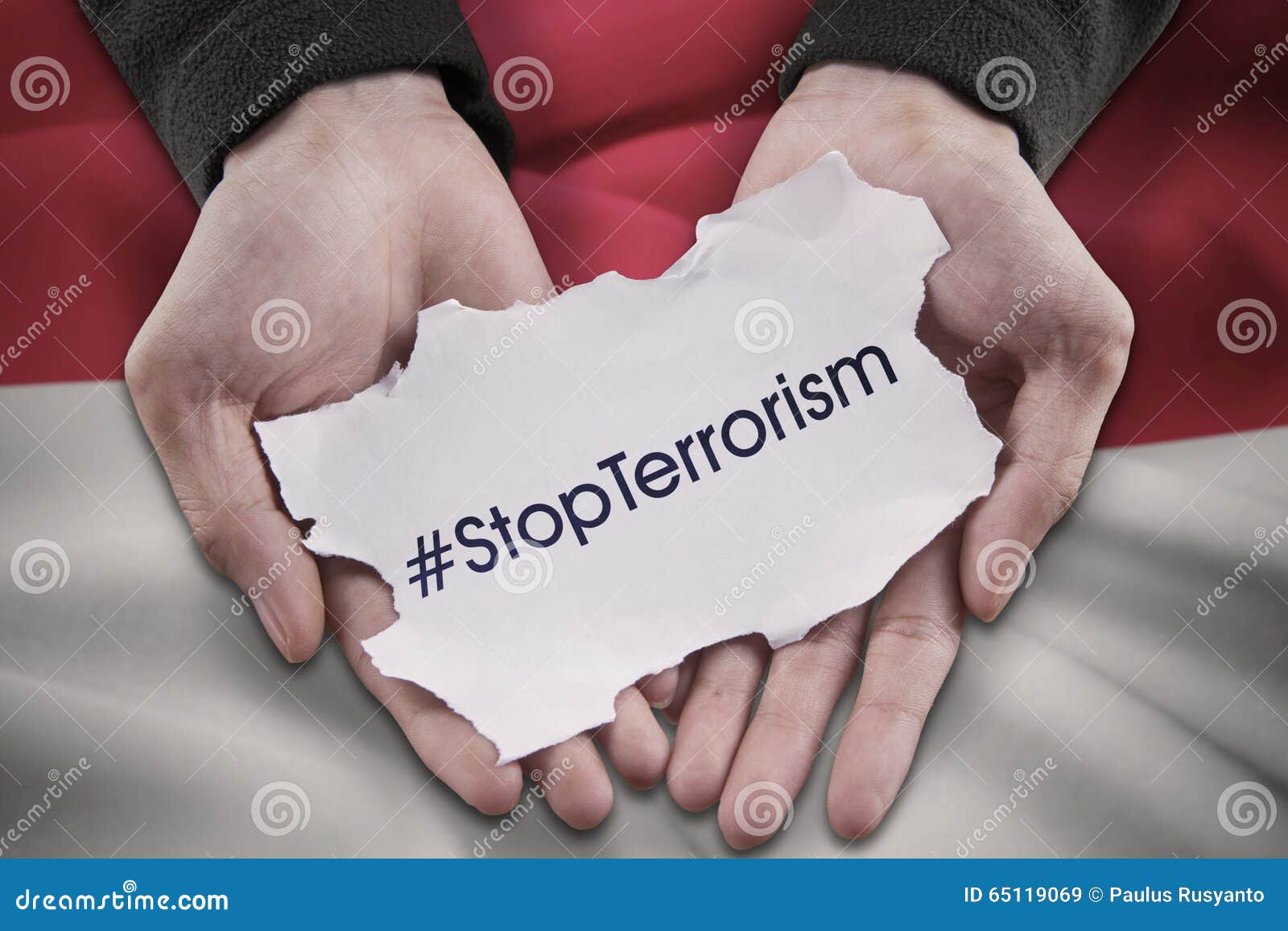 Hands with a Text of Stop Terrorism Stock Image - Image of invite ...