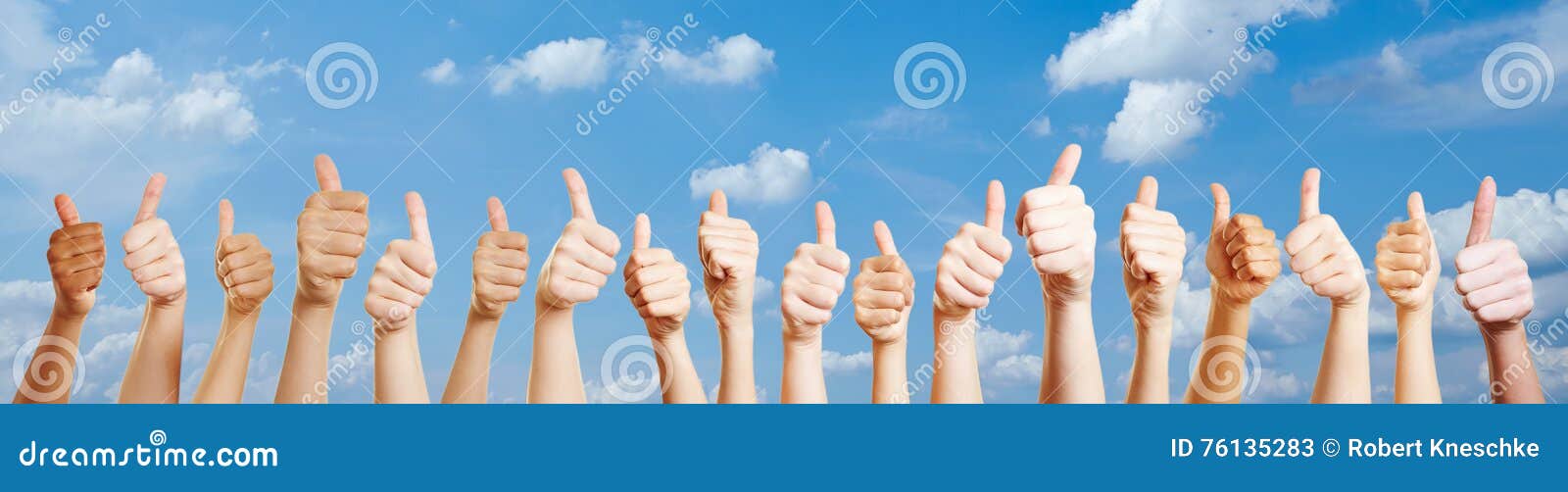 Hands with thumbs up sign stock image. Image of teamwork - 76135283