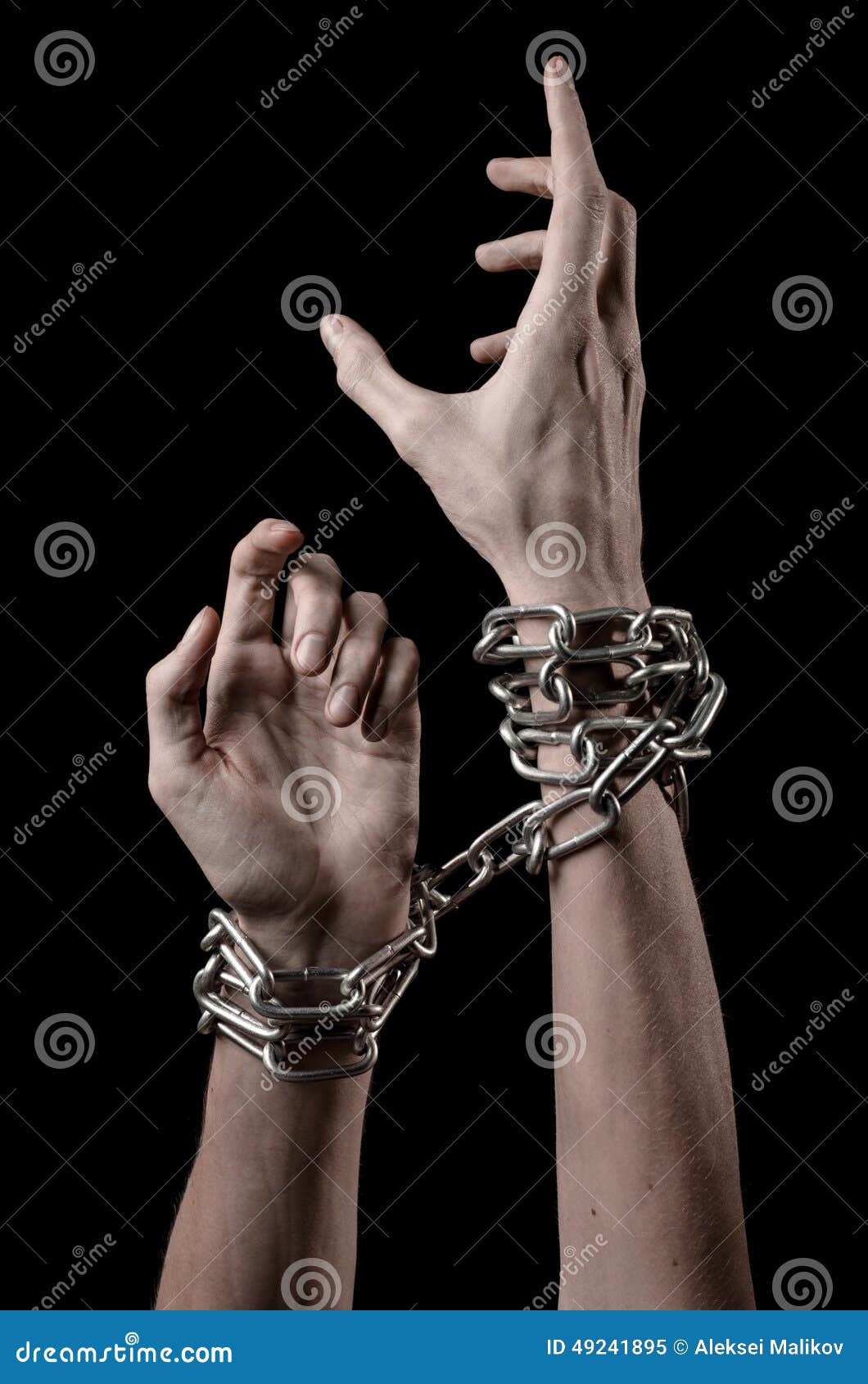 Hands Tied Chain, Kidnapping, Dependence, Loneliness, Social Problem ...