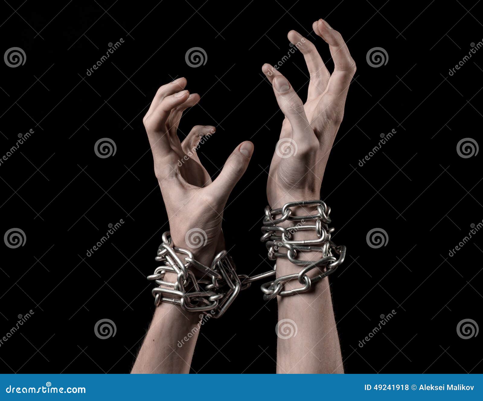 Hands Tied Chain, Kidnapping, Dependence, Loneliness, Social Problem ...