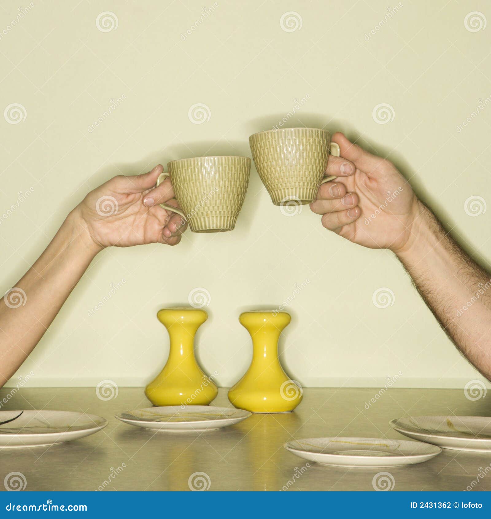 Hands Toasting Cups. Stock Photo | CartoonDealer.com #2431362