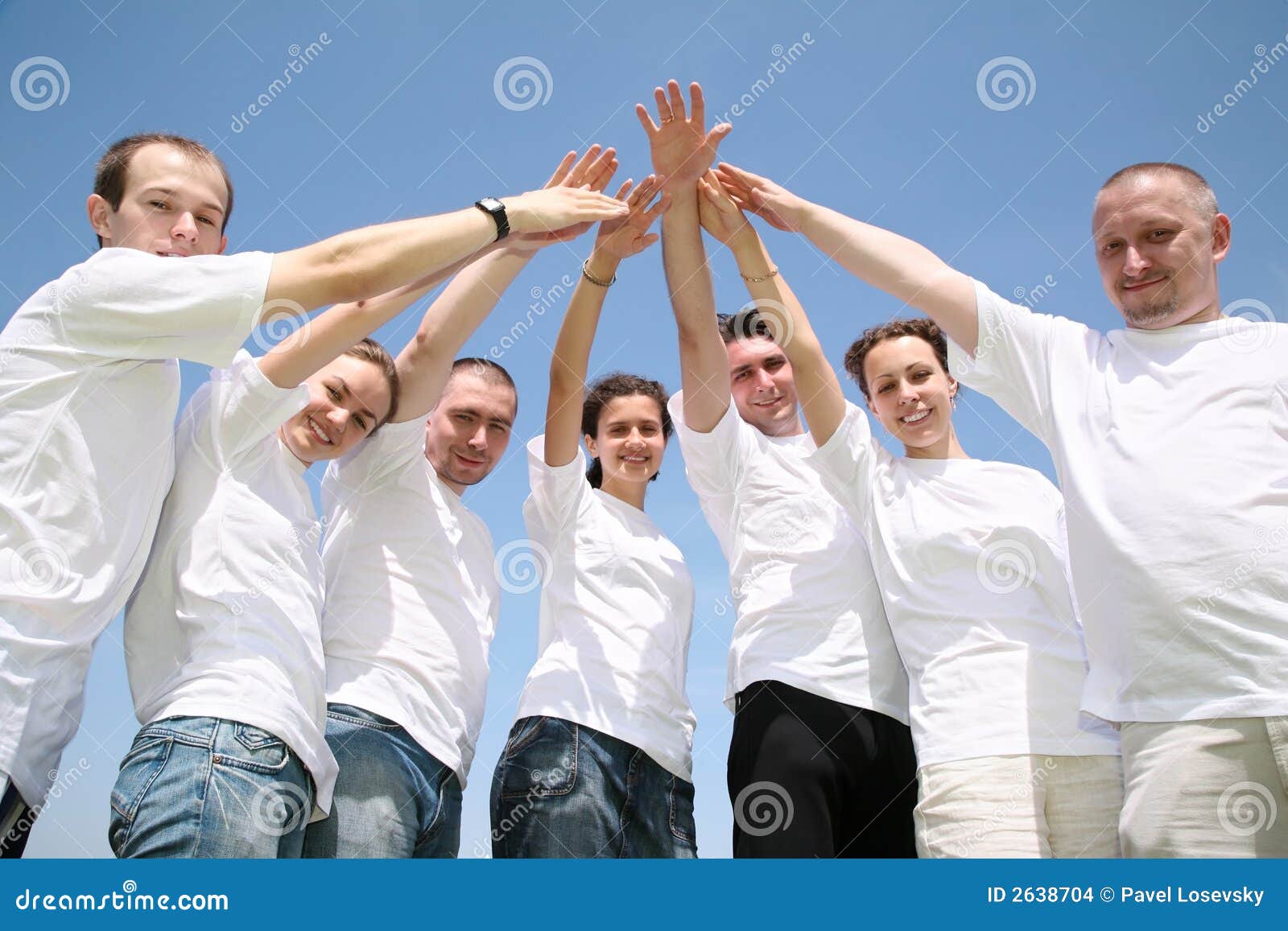 Hands together stock photo. Image of cheerful, cooperation - 2638704