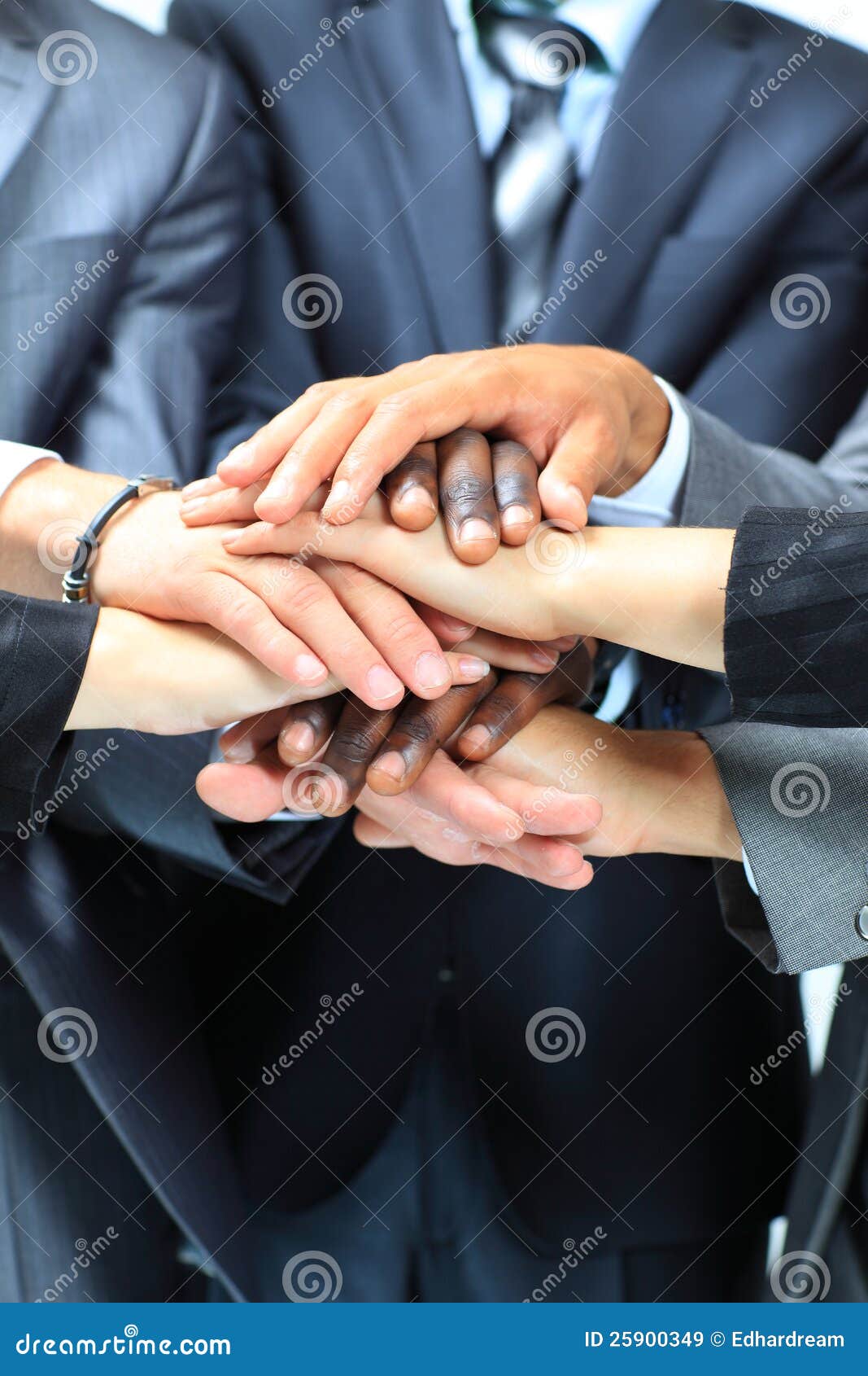 Hands together isolated stock image. Image of black, company - 25900349