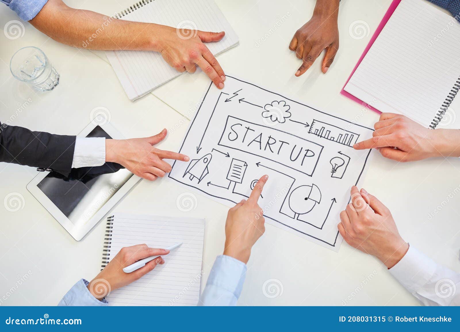 Hands Together Plan the Start-up Concept Stock Image - Image of ...