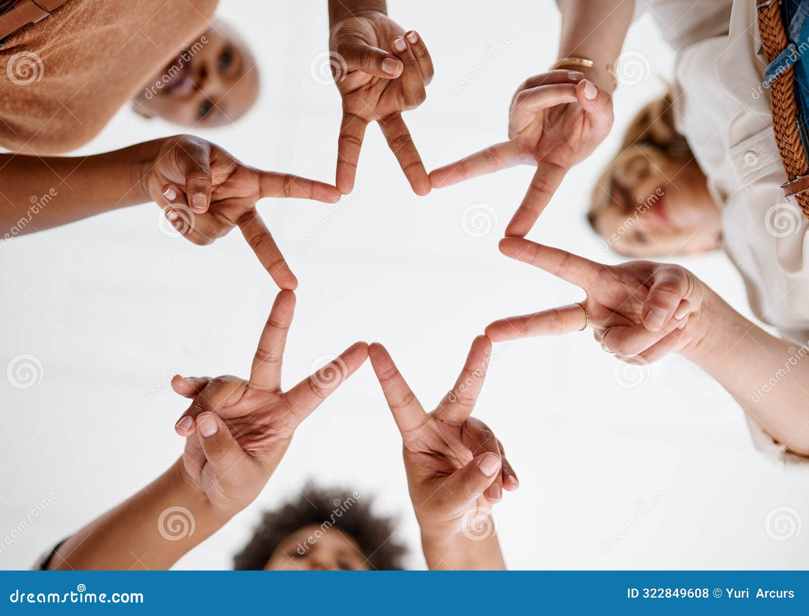 Hands, Together and Star with Teamwork, Idea for Problem Solving at ...