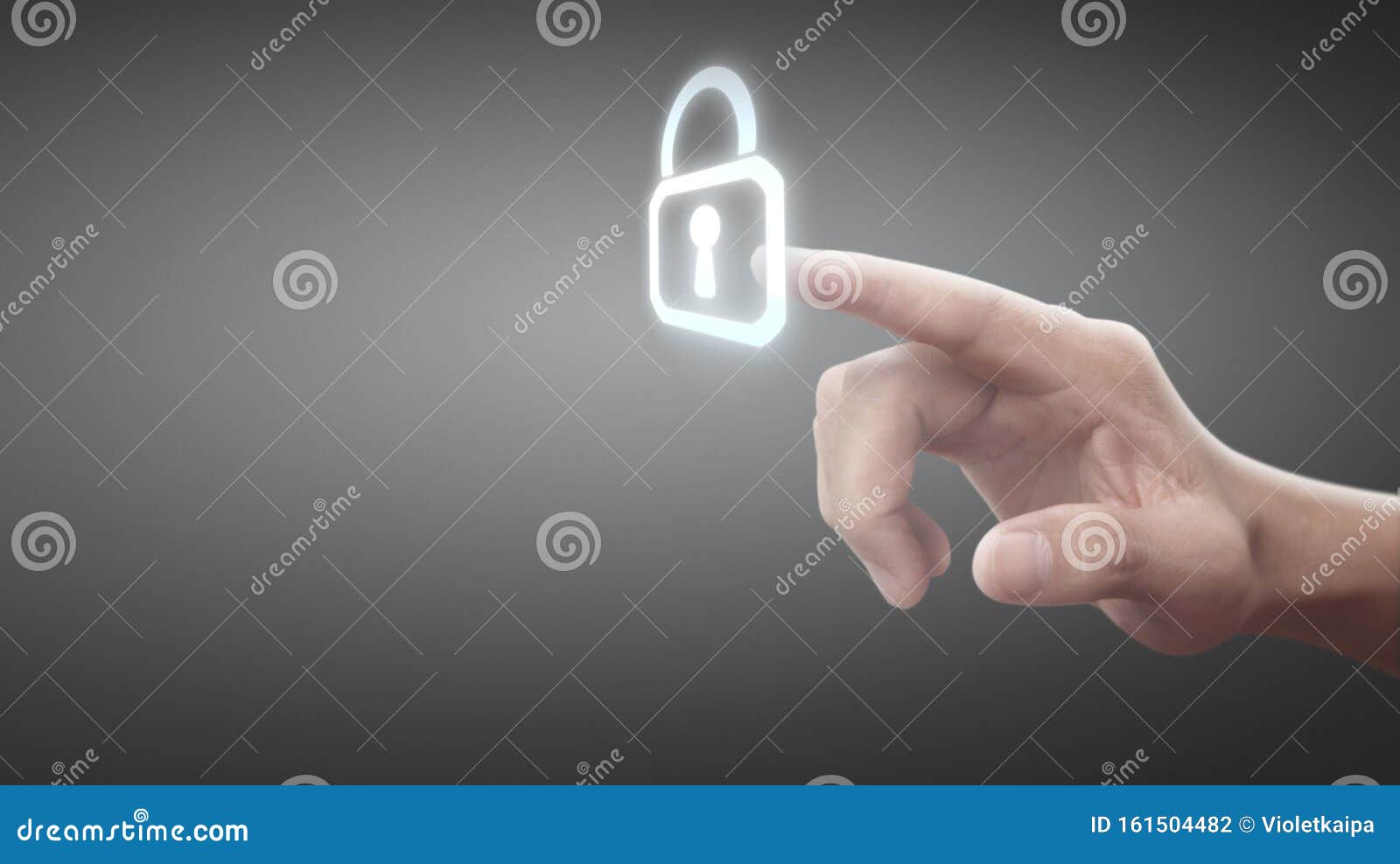 Hands Touching Button Screen Interface Global Connection Customer ...