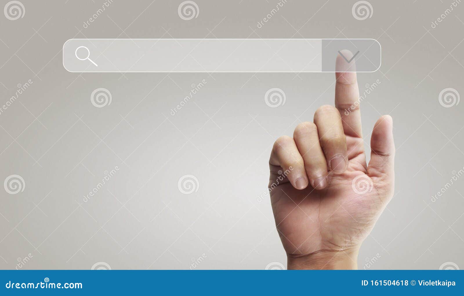 Hands Touching Button Screen Interface Global Connection Customer ...