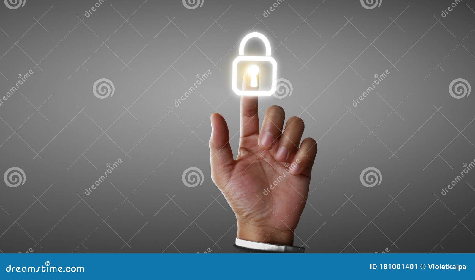 Hands Touching Button Screen Interface Global Connection Customer ...