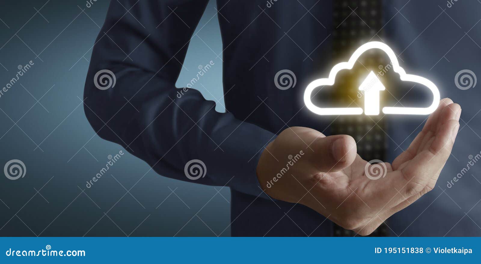 Hands Touching Button Screen Interface Global Connection Customer ...