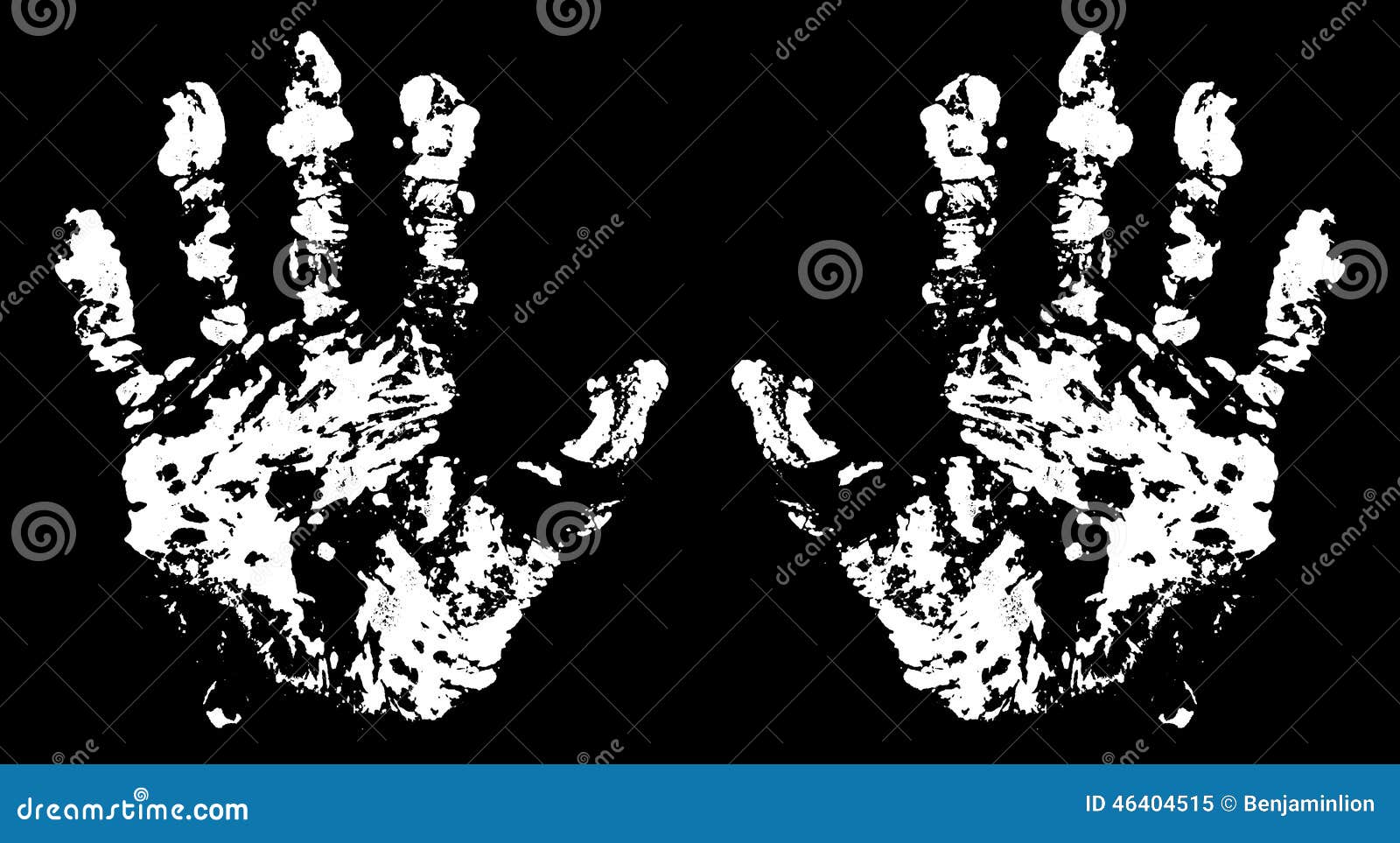 Hands Trace White stock vector. Illustration of identity - 46404515