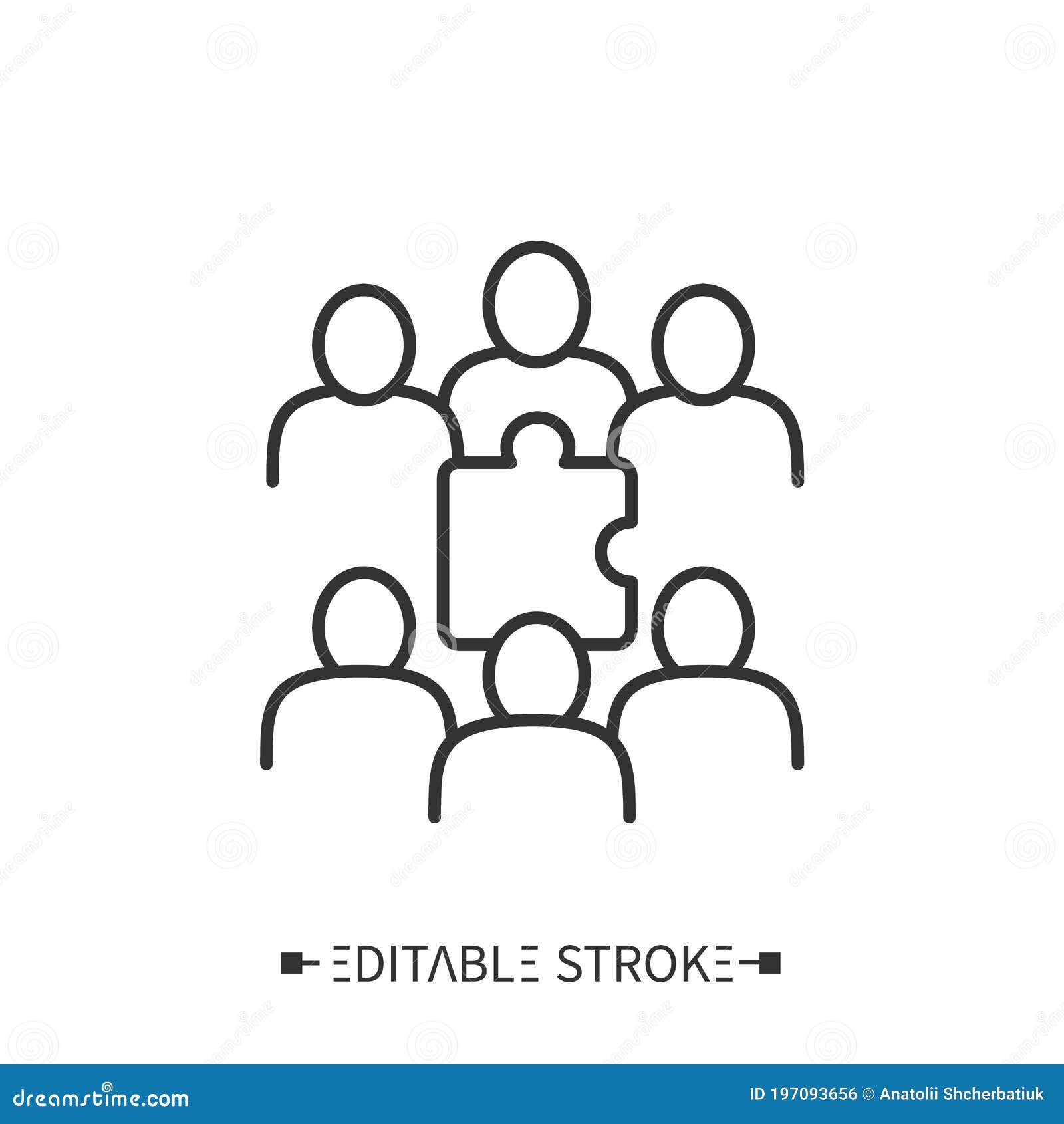 Hands-on Training Line Icon. Editable Illustration Stock Vector ...