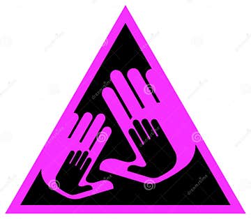 Hands in triangle stock vector. Illustration of group - 19533919