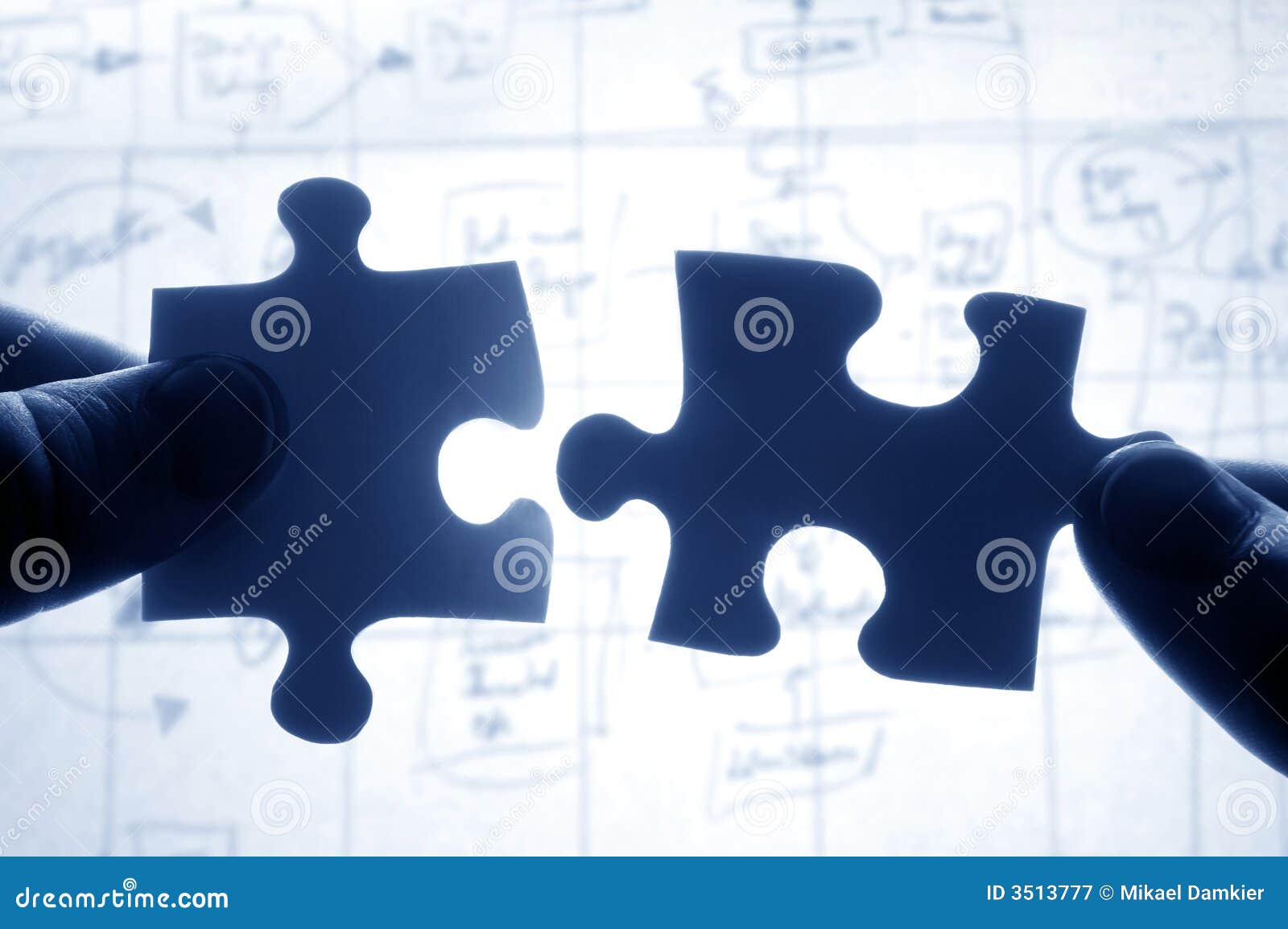 Hands Trying To Fit Two Puzzle Stock Image - Image of number, puzzle ...