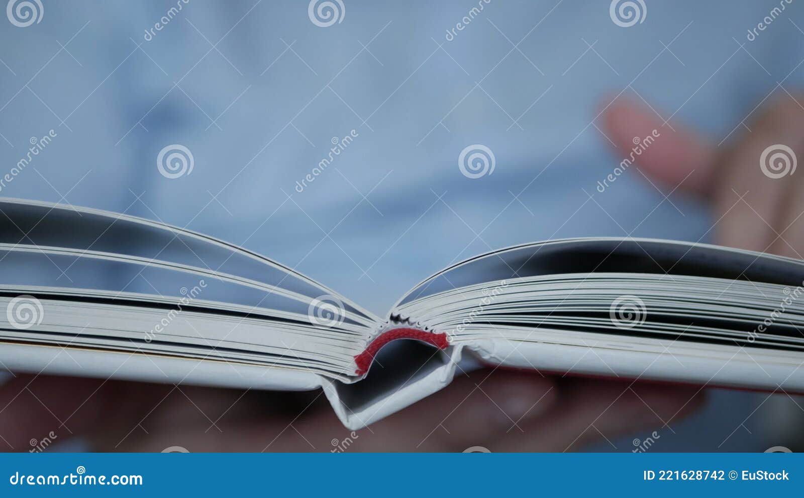 Hands Turning the Pages of a Book. One Person Reading, and Learning ...