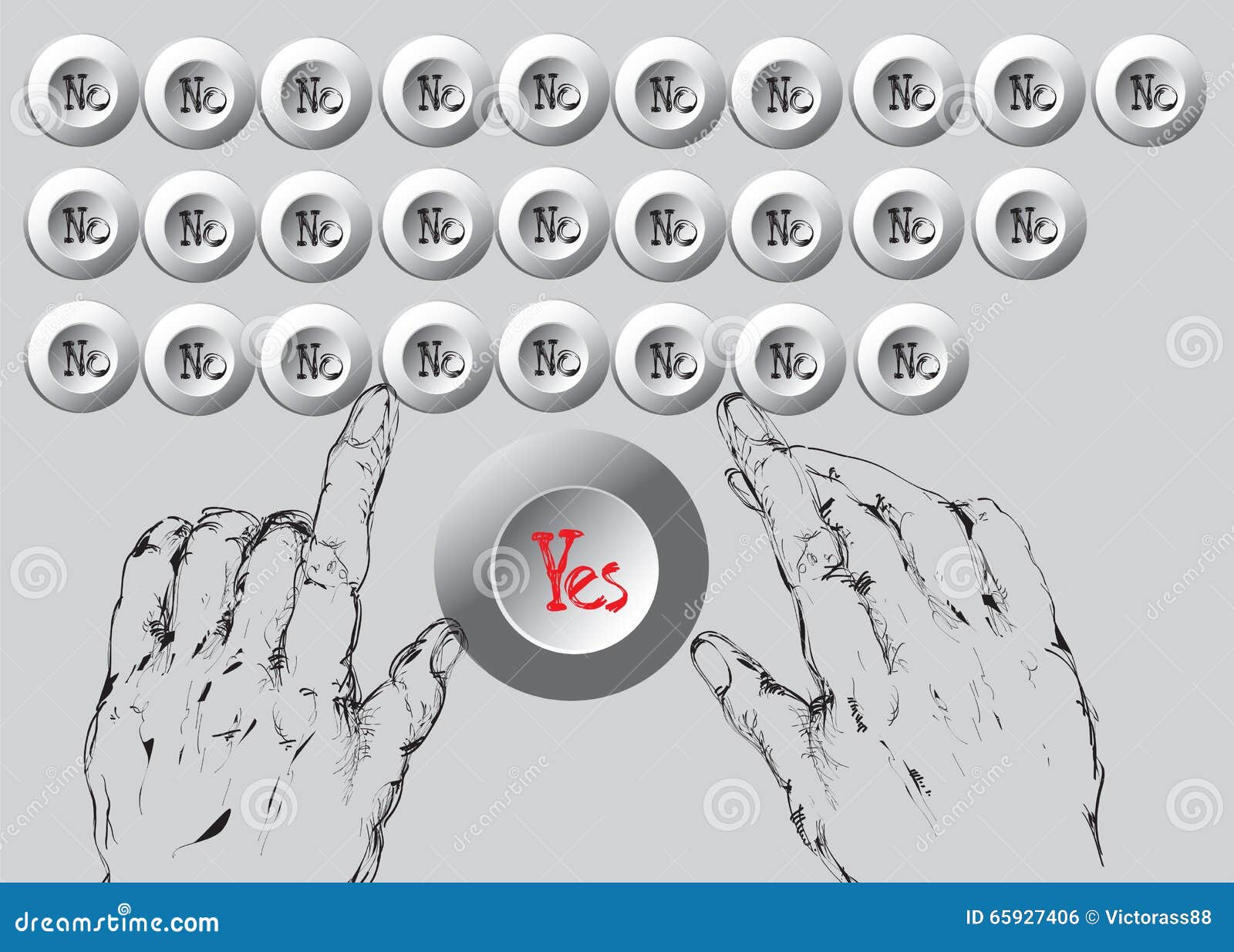 Hands Typing on Computer stock vector. Illustration of computer - 65927406