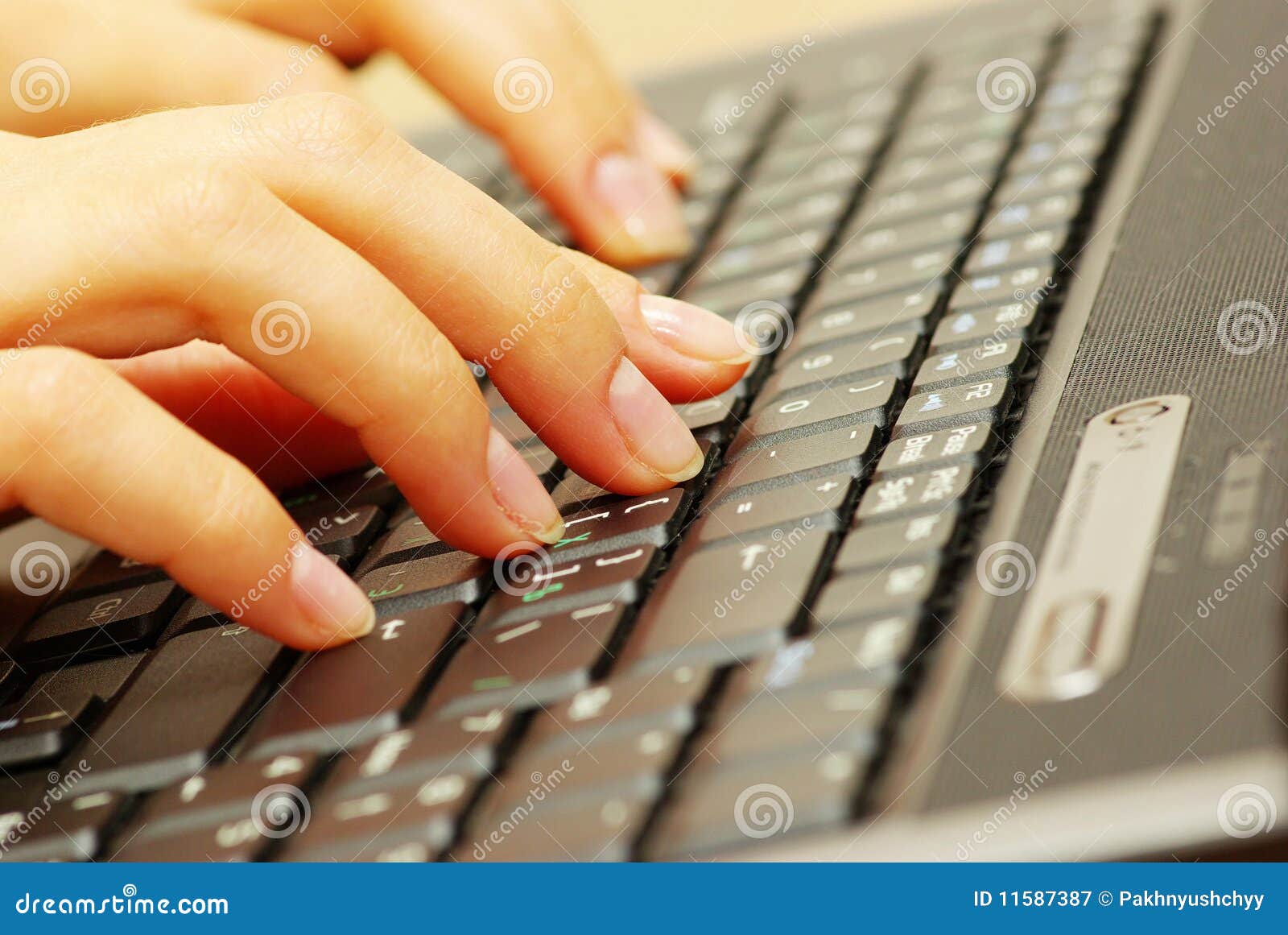 Hands typing on keyboard stock image. Image of typeset - 11587387