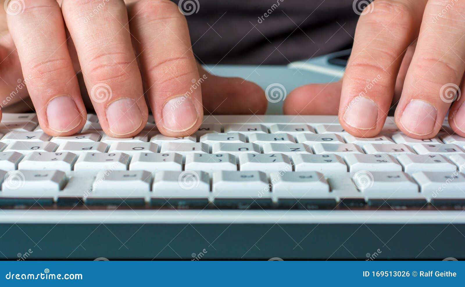 Hands typing on keyboard stock photo. Image of assistant - 169513026