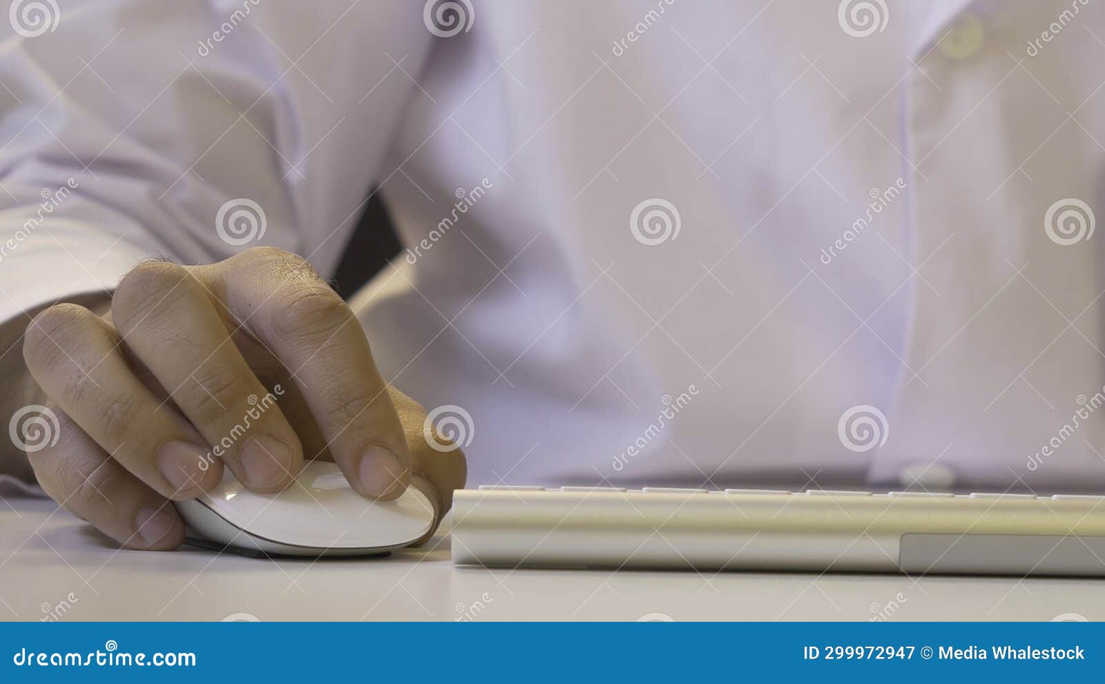 Hands Typing on the Keyboard. Male Hands or Man Office Worker Typing on ...