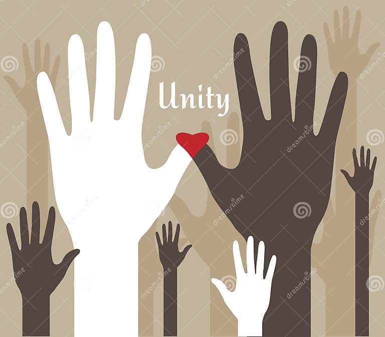 Hands of Unity Abstract stock vector. Illustration of teamwork - 27596711