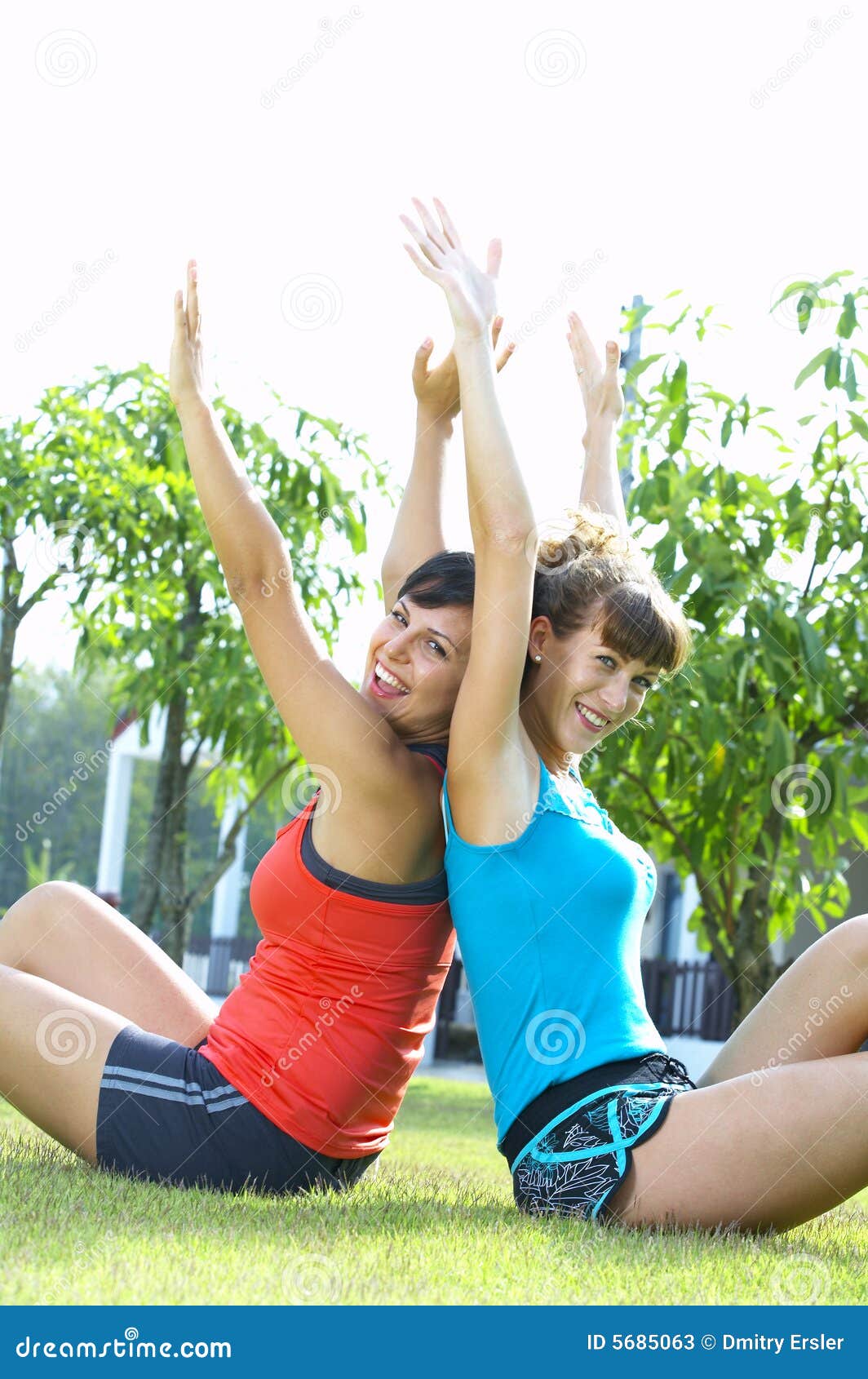 Hands up stock image. Image of laughing, friend, merry - 5685063