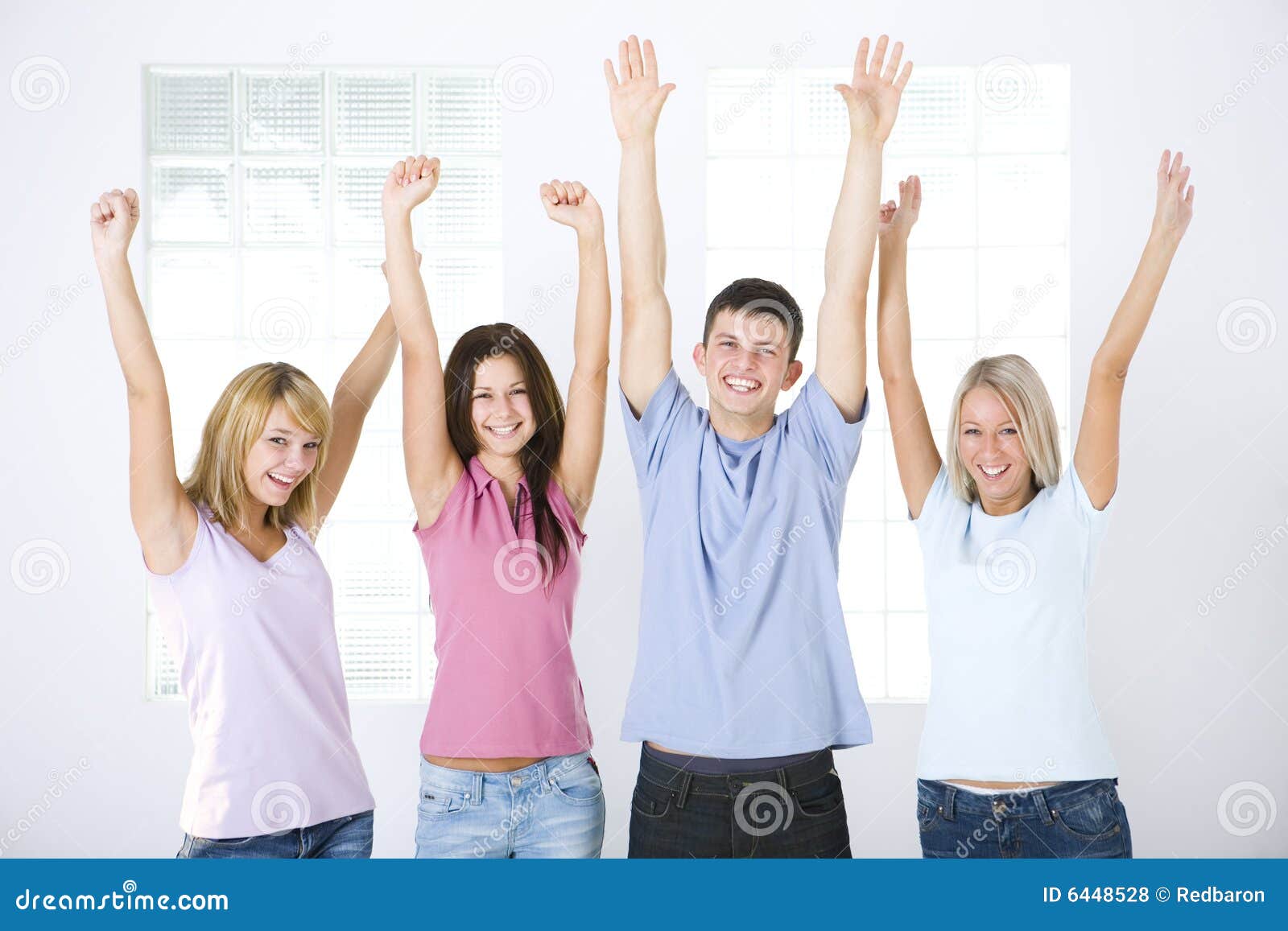 Hands up stock photo. Image of adult, happiness, friends - 6448528